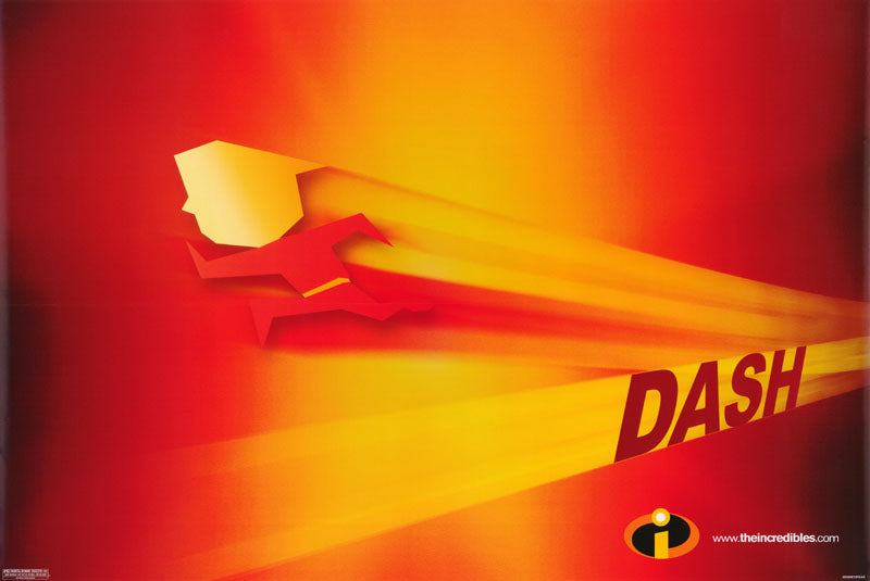 CARTOON-MOVIE - INCREDIBLES-DASH - POSTER RW24B – Midwest Posters
