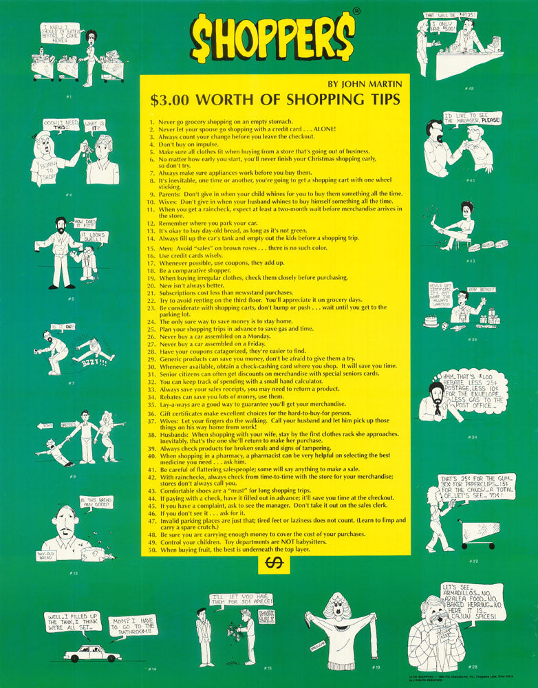 COMICAL - SHOPPERS - POSTER RC14B – Midwest Posters