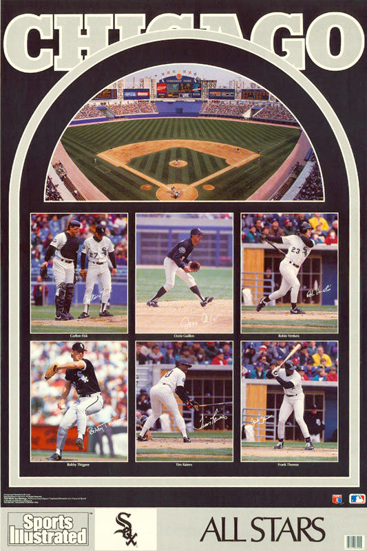 Chicago White Sox All Stars Vintage MLB Poster – Midwest Posters