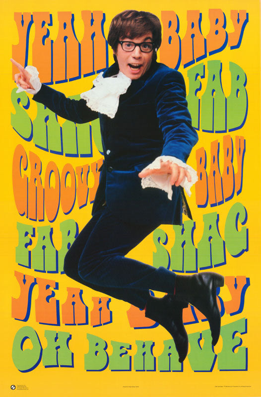 MOVIE - AUSTIN POWERS-YEAH BABY - POSTER RW13V – Midwest Posters