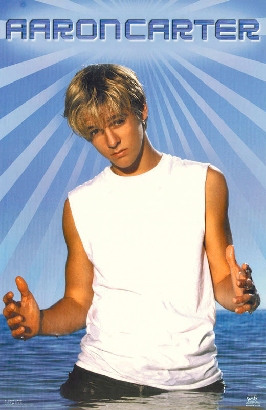 AARON CARTER (standing in water) POSTER – Midwest Posters