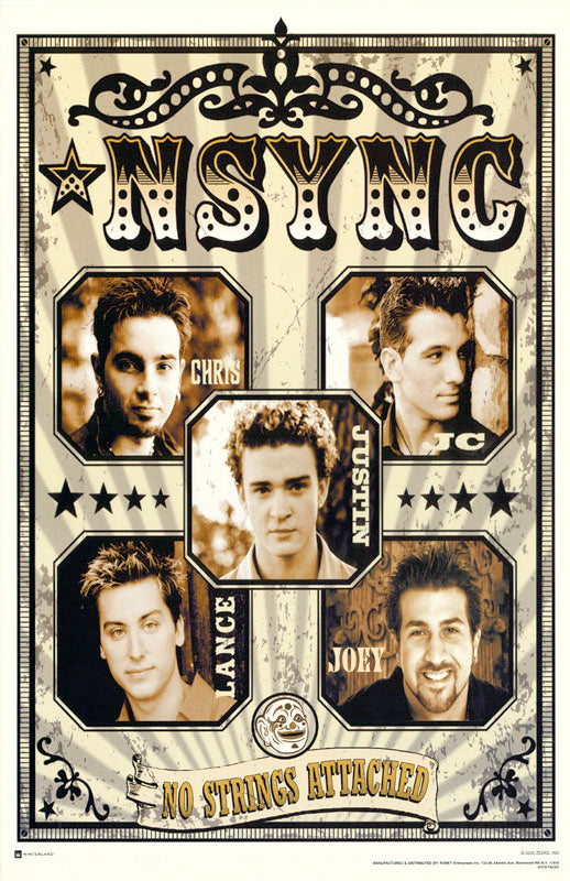 MUSIC - NSYNC-FACES - POSTER LW25V – Midwest Posters