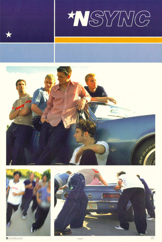 MUSIC - NSYNC (group by car) - POSTER LW23K – Midwest Posters