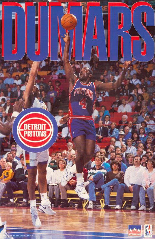 NBA - JOE DUMARS - POSTER LW17B – Midwest Posters