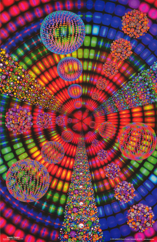 PSYCHEDELIC - FRACTAL CIRCUS - 226 POSTER RW24 – Midwest Posters