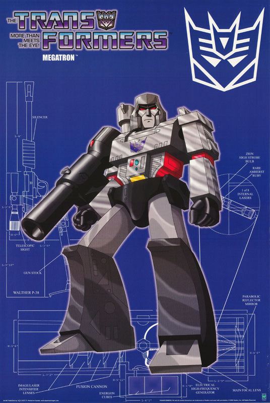 TRANSFORMERS-MEGATRON -- POSTER LW3F – Midwest Posters