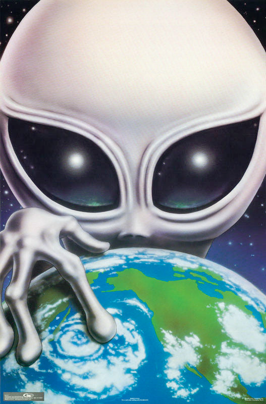 alien holding earth - POSTER RC10i – Midwest Posters